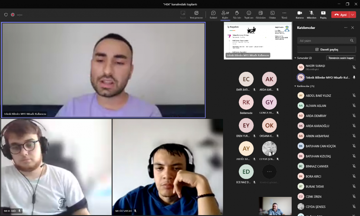 Bilgisayar Programclığı Programı Teleperformance Turkey Söyleşisi - KLU ...